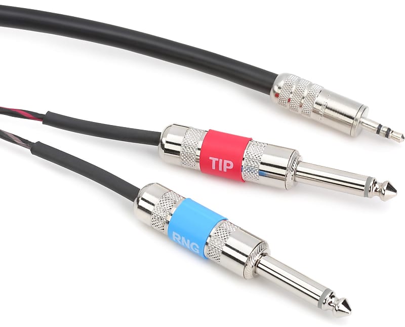 Pro Co IPMB2Q 3.5mm TRS Plug to Dual 1/4-inch TS Plug Cable - | Reverb