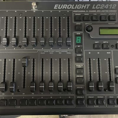 Behringer EUROLIGHT LC2412 V2 24-Channel DMX Lighting Console | Reverb