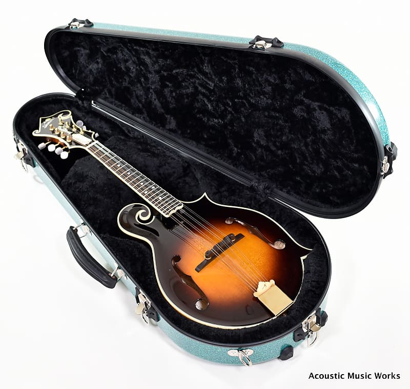 Calton Cases F or A Model Mandolin Flight Case, Smooth Blue | Reverb