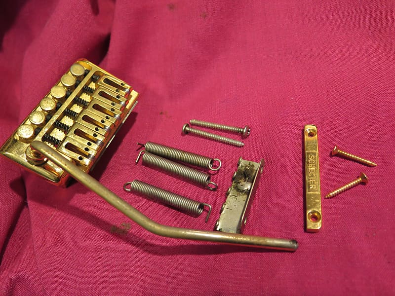 vintage 1984 Schecter gold tremolo vibrato bridge for | Reverb UK