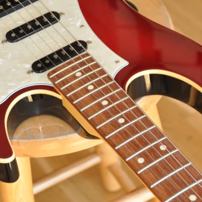 FGN J-Standard Odyssey FM Transparent Red Burst / | Reverb France