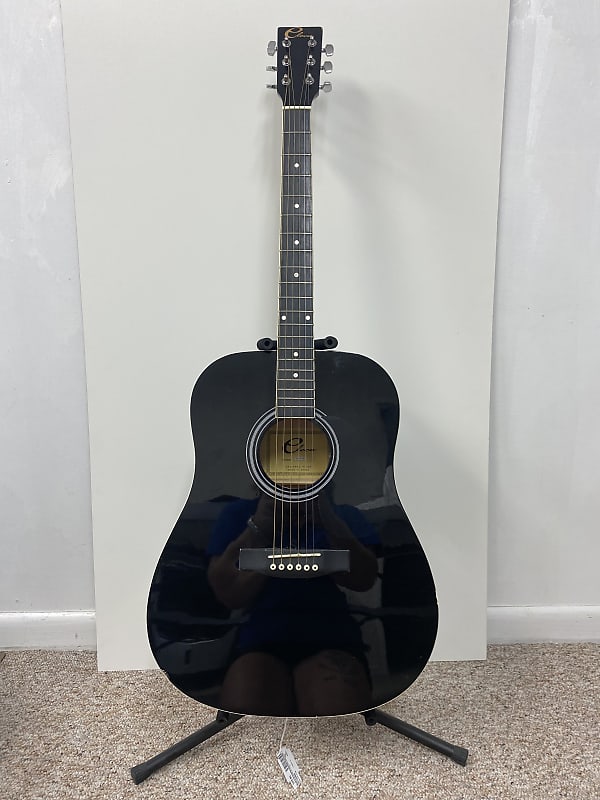 Eleca DAG-5-BK Black Acoustic Guitar | Reverb