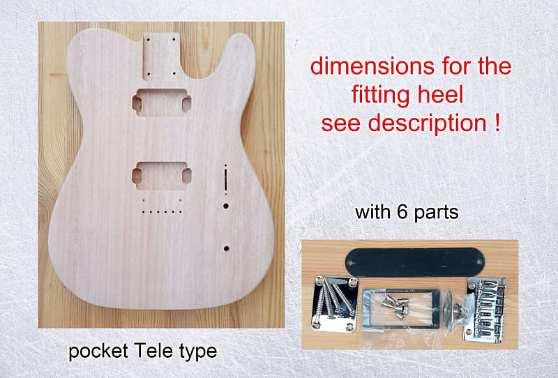 Tele / Telecaster style Body - mahogany 2 piece 1,79 kg - | Reverb
