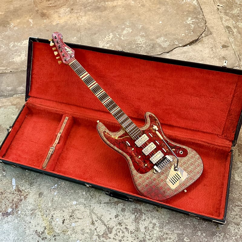 Hofner Galaxie 176 Deluxe 1960’s - Vinyl Brocade original | Reverb