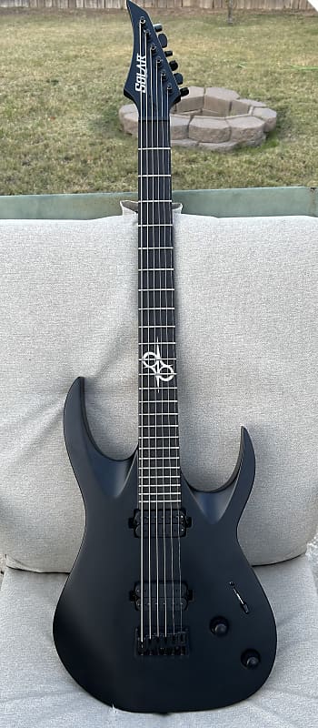 Solar Guitars A2.6C-27 Baritone - Carbon Black Matte | Reverb