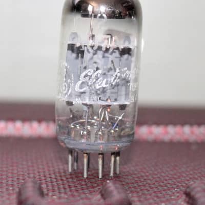 GE JG (JAN) 12AT7 WA 6201 E81CC PERFECT BALANCE GREY PLATE 3 | Reverb