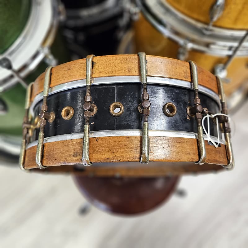 Walberg & Auge Perforated Solid Shell Maple 16-Lug Snare | Reverb