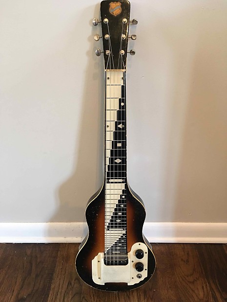 1954 National "Clipper" lap steel guitar Sunburst | Reverb