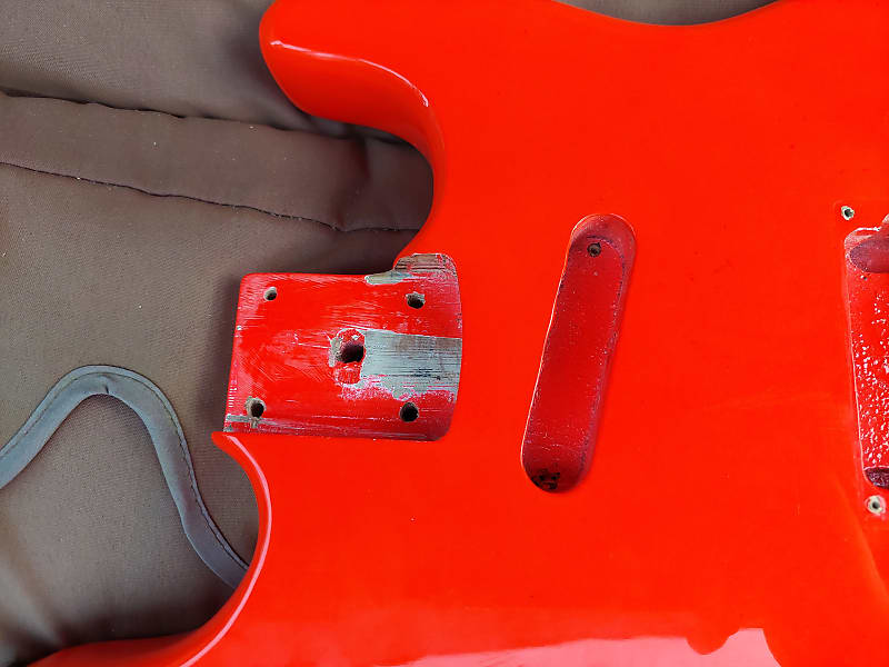 Charvel Vintage Charvette 150 1989 Ferrari Red Modified Body | Reverb