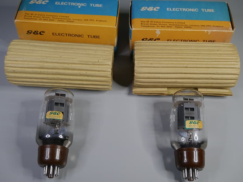 1 x Matching Pair GEC KT66 Bottom Dual "O" Getter | Reverb Australia