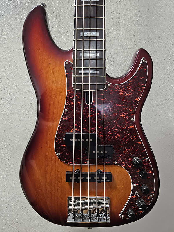Marcus Miller S7 PJ 5-String Bass 2022 - Tabacco Sunburst | Reverb