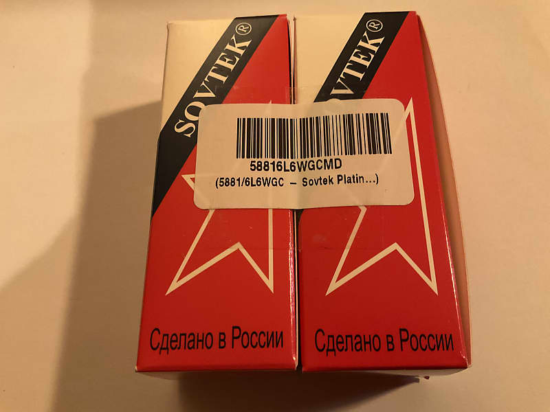 Sovtek 5881/6L6WGC Power Tubes Matched Pair | Reverb