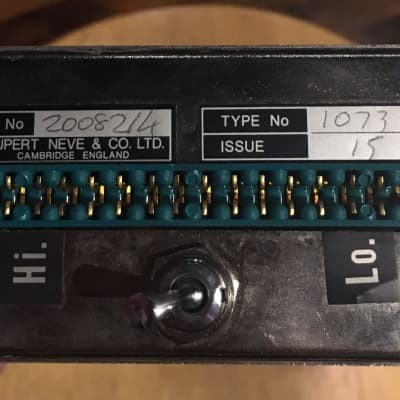 Vintage Neve 1073 8-Channel Mic Preamp EQ Racked with output | Reverb