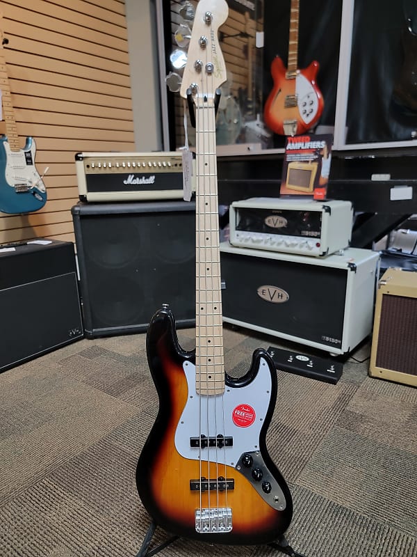 Squier Affinity Jazz Bass with Maple Fretboard - 3-Color | Reverb