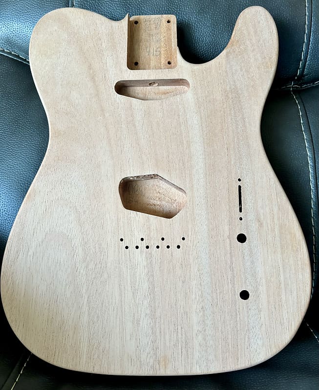 Guitar Mill T-Style African Mahogany Body Rear Routed 2023 | Reverb