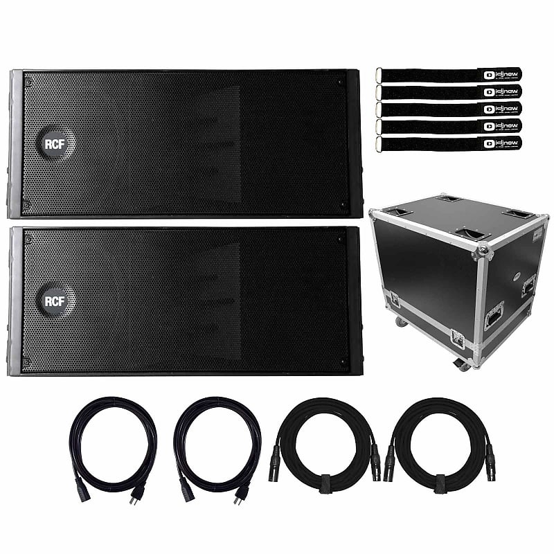 RCF HDL 20-A Active Powered Line Array DJ PA Speakers 2 Pack | Reverb
