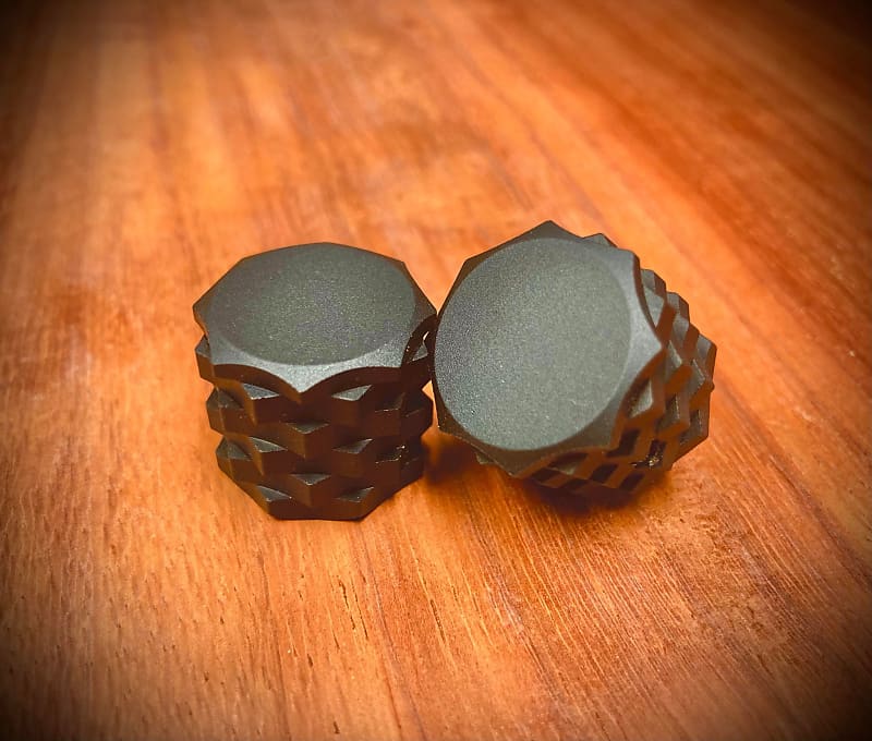 Van Dyke-Harms Ultra-Grip Black Speed Guitar Knob, 2-pack | Reverb