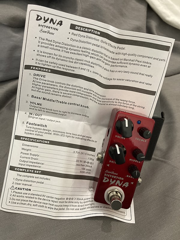 San June Dyna Red Distortion bjfe one control bearfoot mini | Reverb