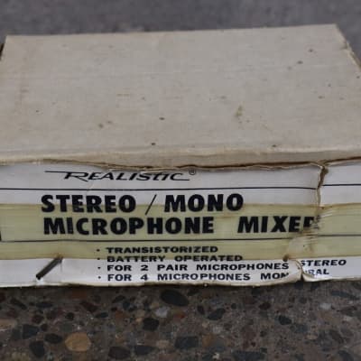 Realistic Transistorized Stereo Microphone Mixer | Reverb