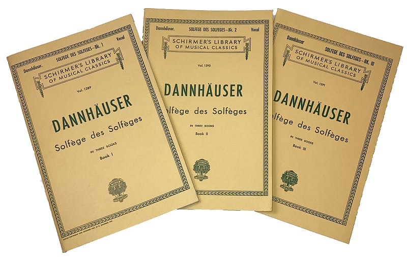 Set of 3 Solfege Books A. Dannhauser Vocal | Reverb