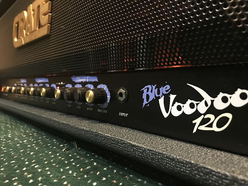 1995 Crate USA Blue Voodoo BV 120 Watt Amp Head All Tube | Reverb