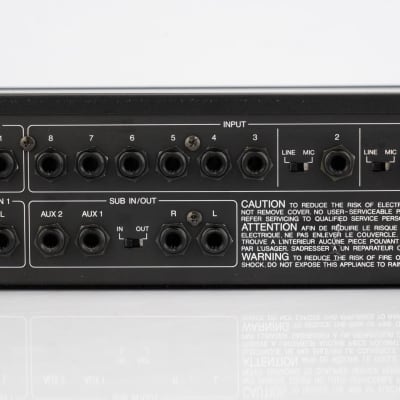 Yamaha MV802 8-Channel Rackmount Line Mixer #54284 | Reverb