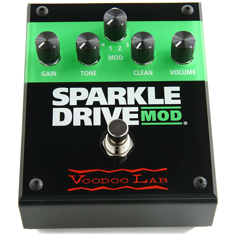 Voodoo Lab Sparkle Drive Mod Overdrive Pedal w/ 2 Cables | Reverb