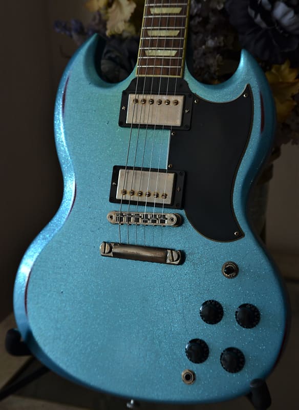 Gibson SG Stand 61 2018 - Pelham Blue Sparkle | Reverb
