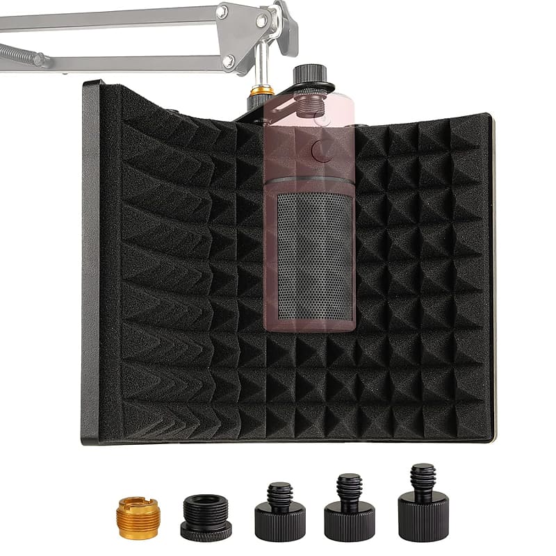 Microphone Isolation Shield, Foldable Mic Sound Absorbing | Reverb