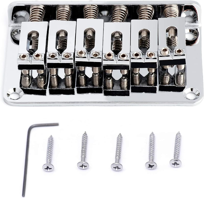 Top Load Guitar Bridge Tailpiece Fixed Hardtail Saddle Bridge | Reverb