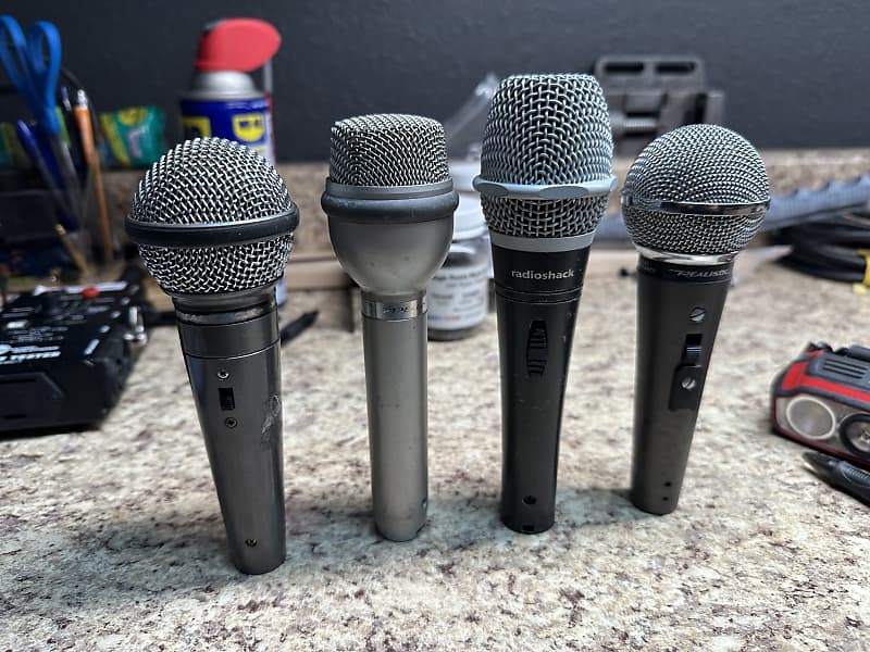 Radio shack Vintage Realistic mics ALL 4 | Reverb