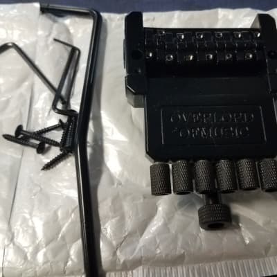 Overlord of Music Steinberger style tremolo, black, unused | Reverb