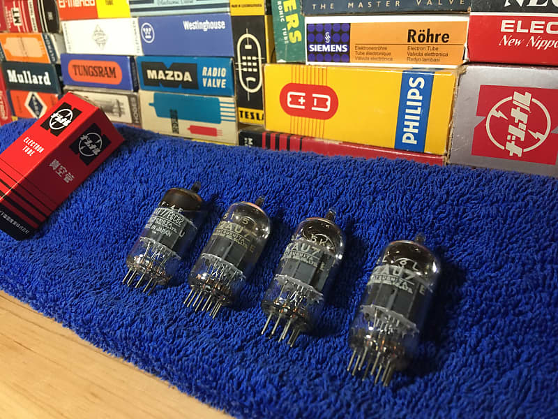 4 NOS Matched Matsu/Mullard 12AU7 ECC82 Vintage Preamp Audio | Reverb