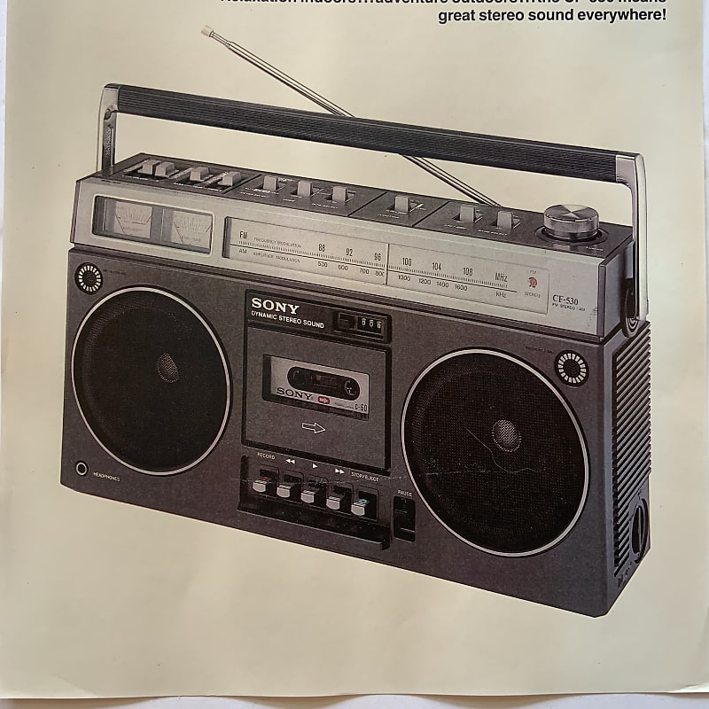 Sony CF-530 1987 dealer sheet | Reverb UK