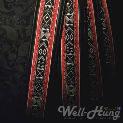 Well-Hung "Angry Tribe" - 3" wide padded black leather | Reverb