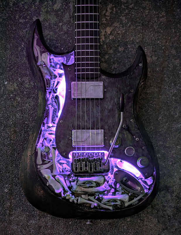 Modugno X2-S Pro: Bones | Epoxy Guitar | Made-To-Order In | Reverb