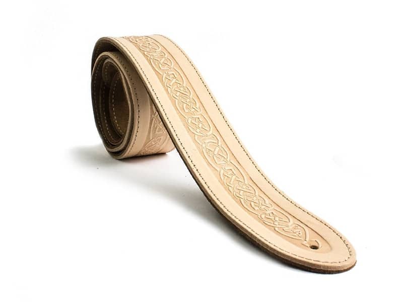Leathergraft Celtic Embossed Straps-Natural | Reverb