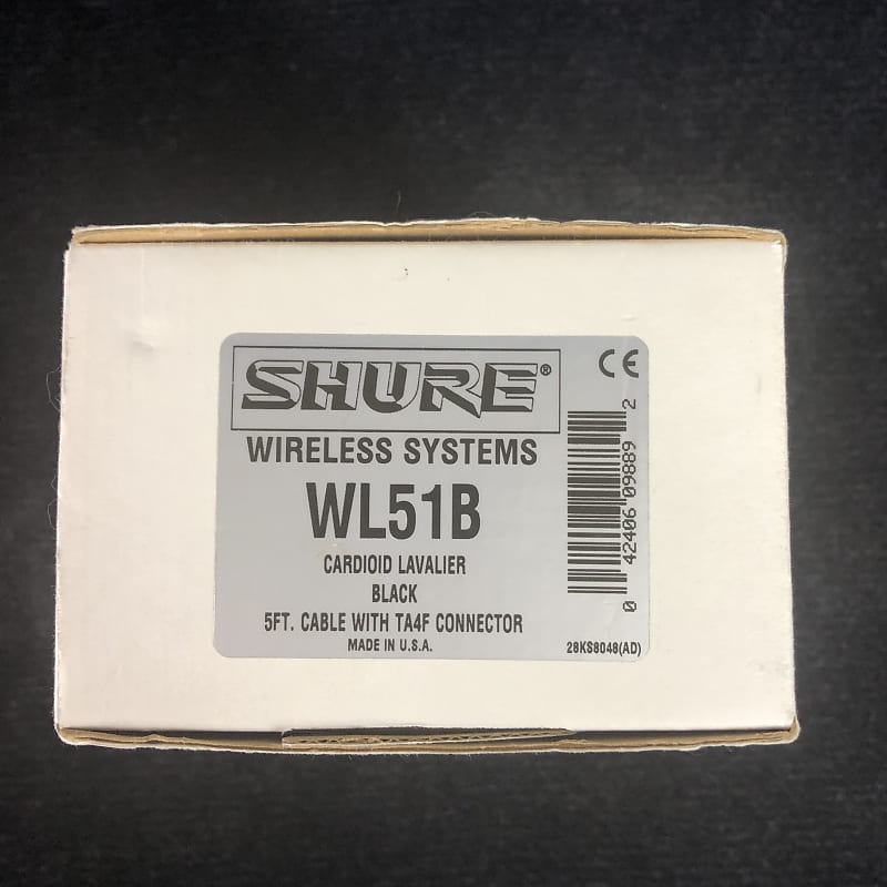 Shure WL51B Microflex Cardioid Lav Mic W/Case | Reverb