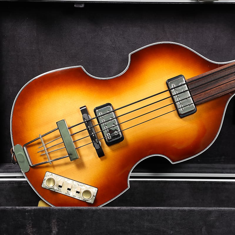 2016 Hofner 500/1 Vintage '62 Fretless - Sunburst | Reverb