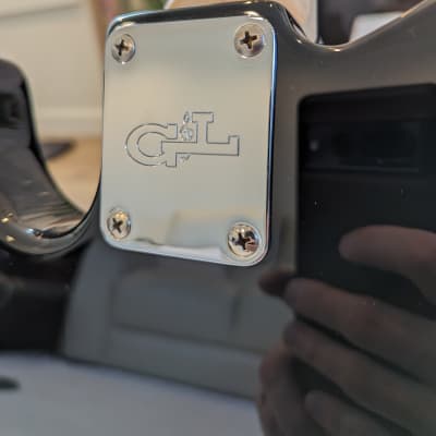 G&L USA Custom Bluesboy - Black, Matching Headstock, Ebony | Reverb