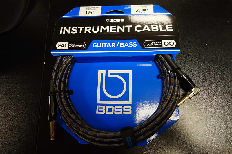 Boss BIC-15A 15FT / 4,5 m Instrument Cable Angle/Straight | Reverb