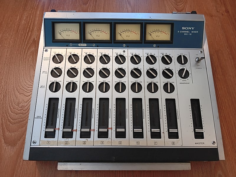 Vintage Sony MX-16 Made in Japan mixer with VU meters | Reverb
