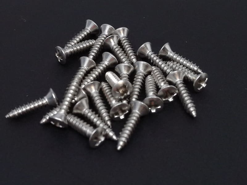 True Custom Shop® 24pk Stainless Steel Pickguard Screws for | Reverb