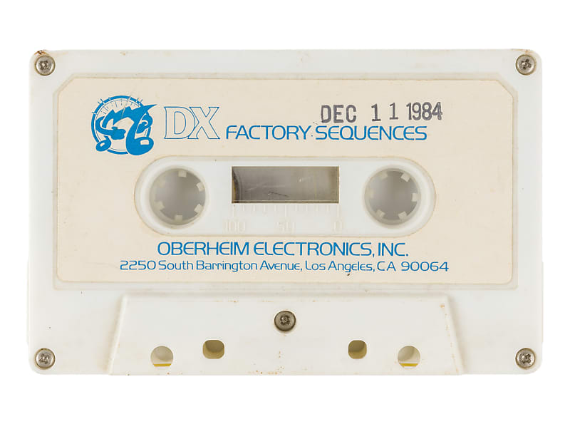 Oberheim DX Factory Sequences Cassette Tape [USED] | Reverb