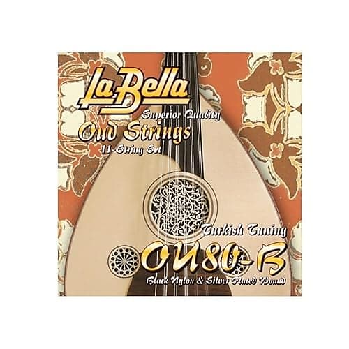 Labella OU80B Turkish Tuning Black Nylon Silver Plated Wound | Reverb