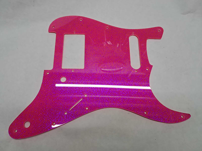 Hot Pink Sparkle Glitter HXS HS pickguard Fits Fender | Reverb Ireland