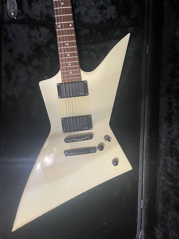 ESP EX Standard Explorer - White | Reverb