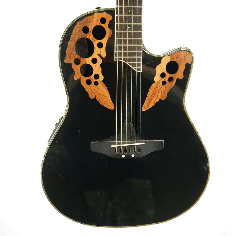 Ovation Celebrity CC44 - AS IS Caved In Top - Black | Reverb