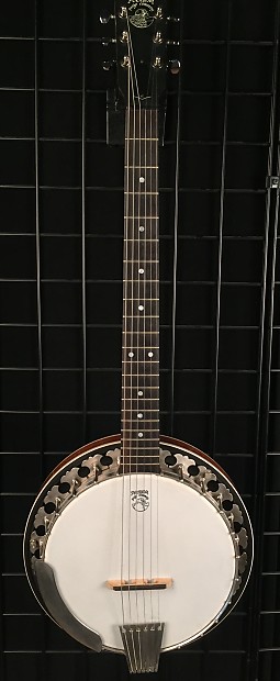 1996 Deering Boston B6 6-String Resonator Banjo w/ Hardshell | Reverb