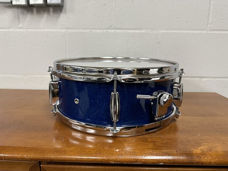 Hoshino MIJ 14x5 Snare 1960s - Blue Sparkle | Reverb